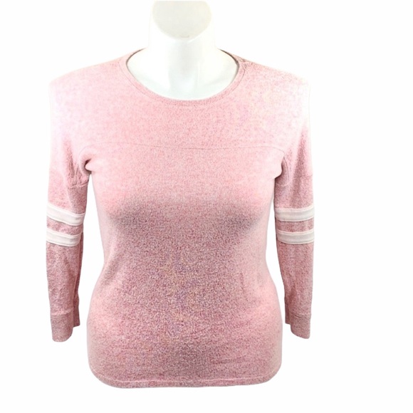 Poof! | Tops | Nwot Varsity Top Poof Girl Heathered Pink Varsity Top ...